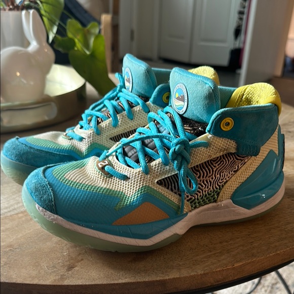 New Balance | Shoes | Teal And Yellow Kawhi Leonard Shoes | Poshmark